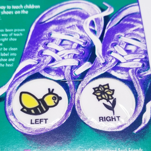 Foot Friends | Shoes | 5 Pack Education Kids Shoe Stickers Left Right ...